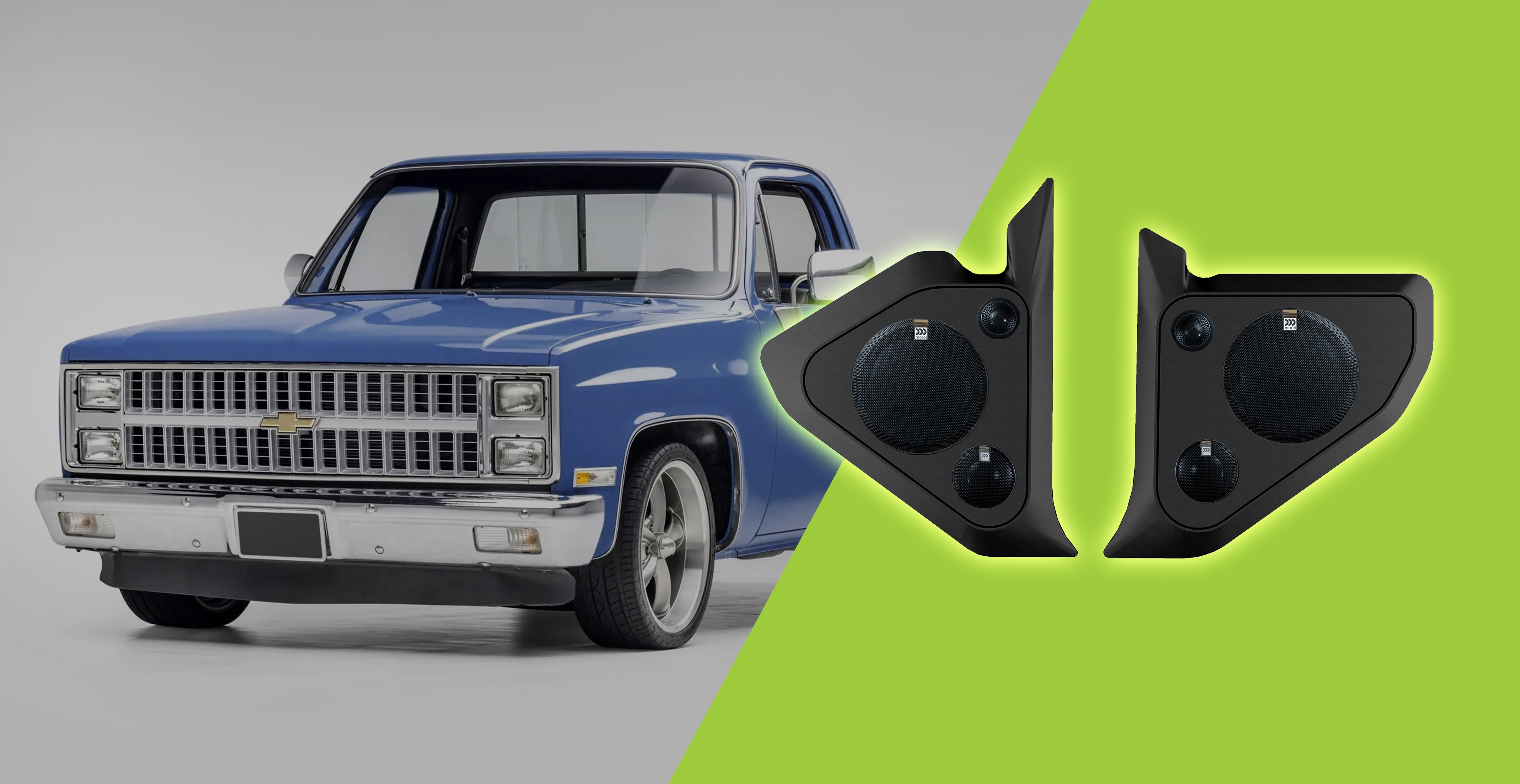 Premium Slim Audio Kick Panel for 80-87 Chevy C10 – TPD Hifi